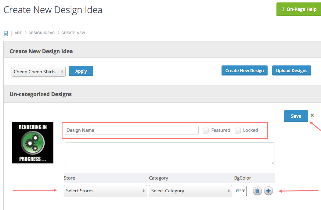 Create New Design Idea – Inksoft