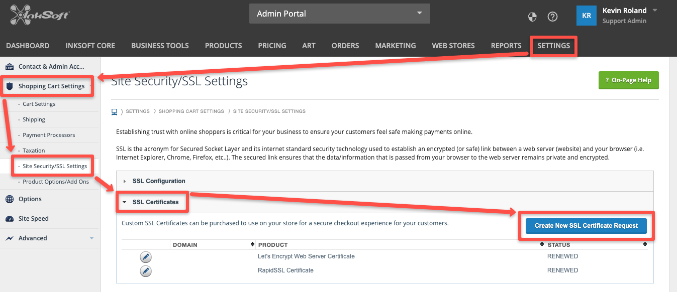 Setting Up a Subdomain – Inksoft