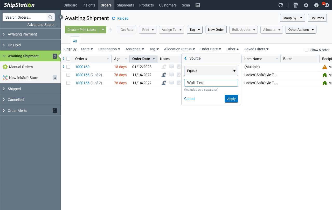 ShipStation Integration – Inksoft