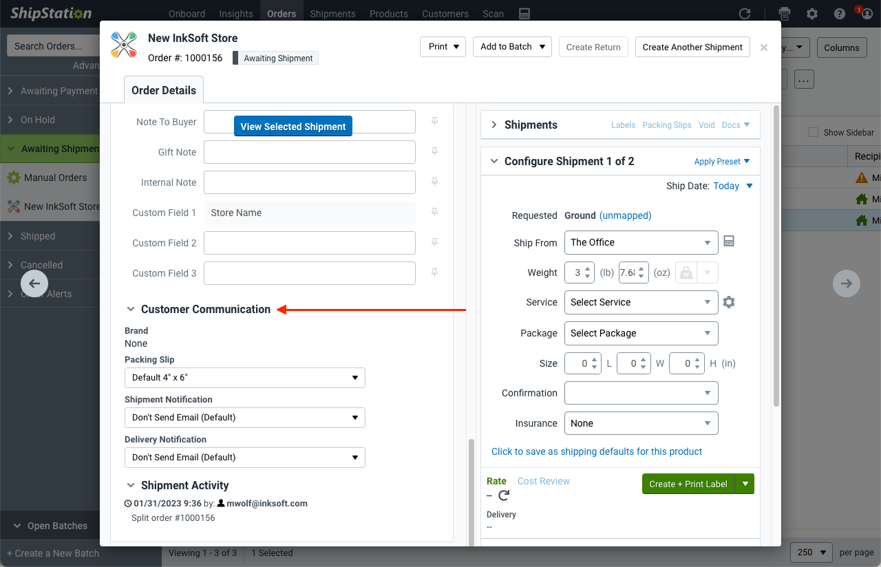 ShipStation Integration – Inksoft
